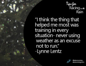 Tips for Racing in the Rain - from the AtoZrunning blog